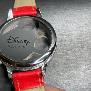 Disney | Accessories | Disney Mickey Mouse Face Red See Through Large ...